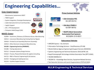 MJLM Capabilities Briefing 2016 v1 | PDF