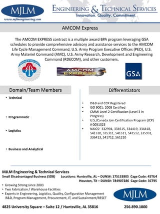 MJLM Product Sheets - 2013 | PDF