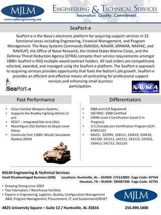 MJLM Product Sheets - 2013 | PDF