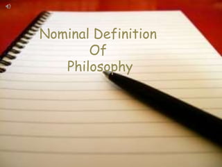 Nominal Definition