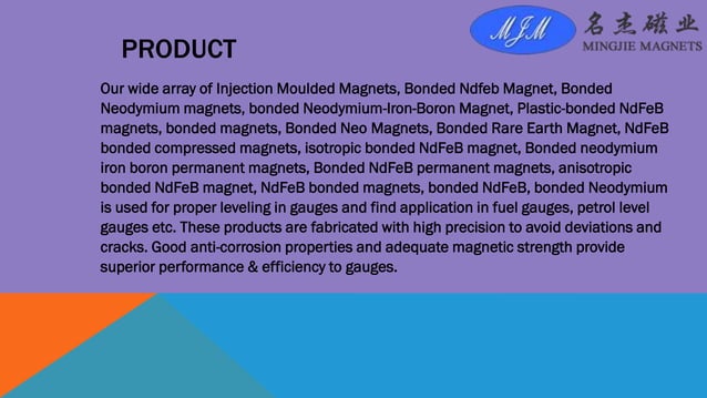 MJ Magnets Leading the Way in Plastic Bonded SmFeN Technology in China.pptx