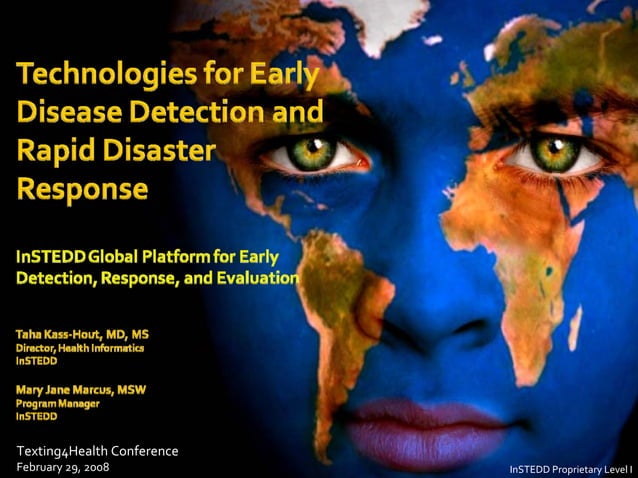Technologies for Early Disease Detection and Rapid Disaster Response | PPT