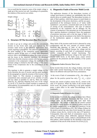 Comparative Study of Diagnostic of Inverter Three and Five Levels ...