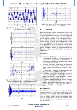 Comparative Study of Diagnostic of Inverter Three and Five Levels Associated with Asynchronous ...
