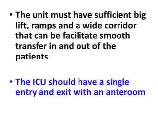 ORGANIZATION OF CRITICAL CARE UNIT | PPTX