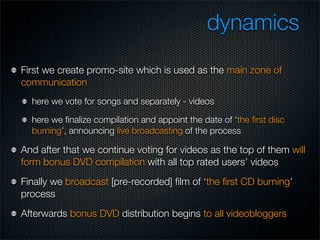 interactive promo for SONY/BMG release | PPT