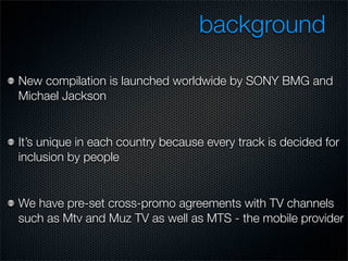 interactive promo for SONY/BMG release | PPT