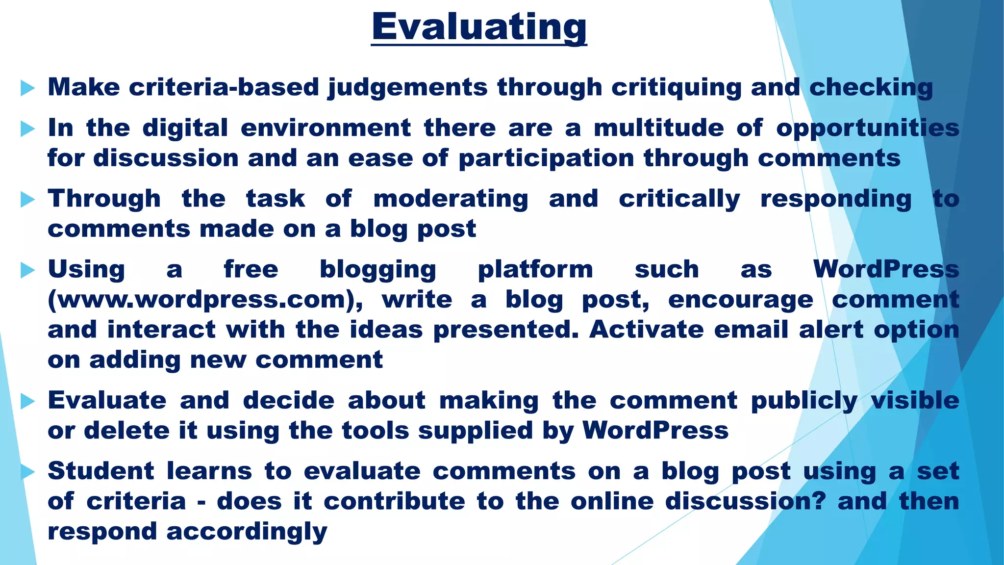 Bloom's Taxonomy & Learning Objectives | PPTX