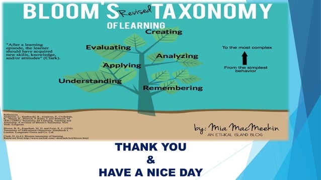 Bloom's Taxonomy & Learning Objectives | PPTX