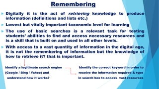 Bloom's Taxonomy & Learning Objectives | PPTX