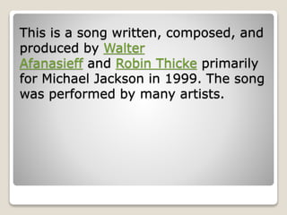 Michael Jackson quiz - part - 8 | PPTX