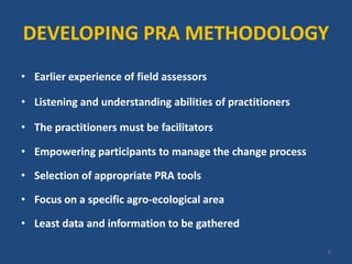 Participatory rural appraisal tools and techniques | PDF
