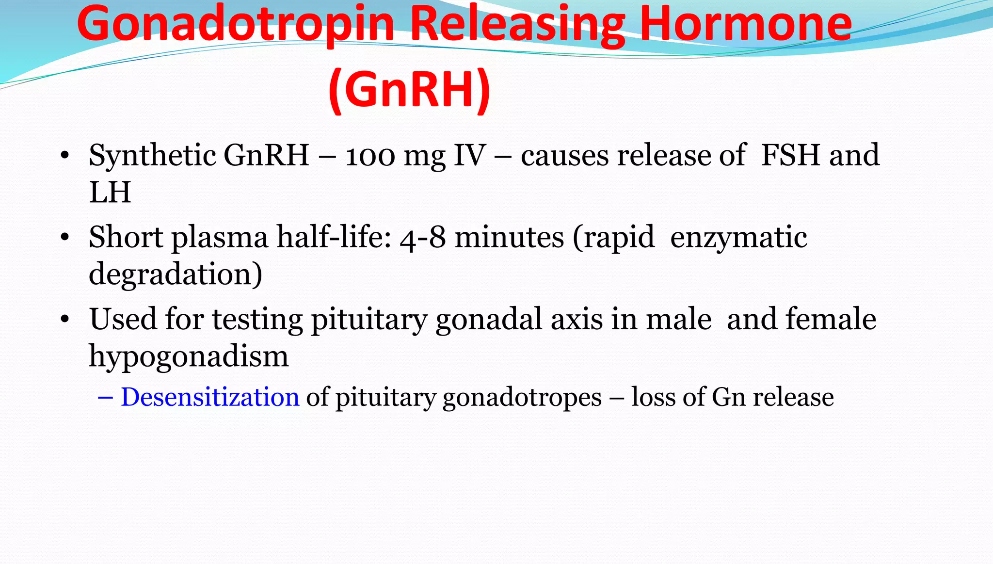 Introduction of hormone & Anterior pituitary drugs | PPTX