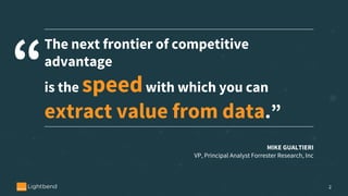 Ready for Fast Data: How Lightbend Enables Teams To Build Real-Time, Streaming Data Applications ...