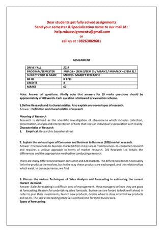 Mk0013 market research | DOCX