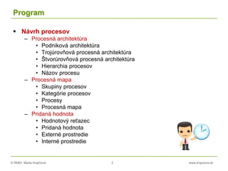 Návrh procesov | PDF