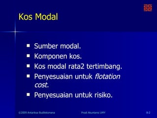 Mk09 cost of capital | PPT
