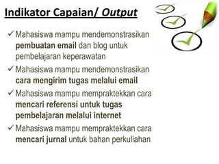 Mk1.teknologi informasi dalam pembelajaran keperawatan | PPTX