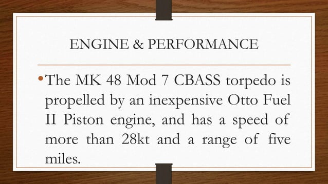 Mk 48 mod 7 common broadband advanced sonar system (cbass) | PPT