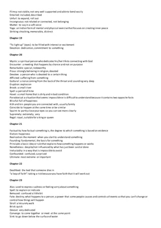 Life of Pi Vocabulary (Chichewa) | DOCX