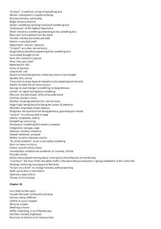 Life of Pi Vocabulary (Chichewa) | DOCX