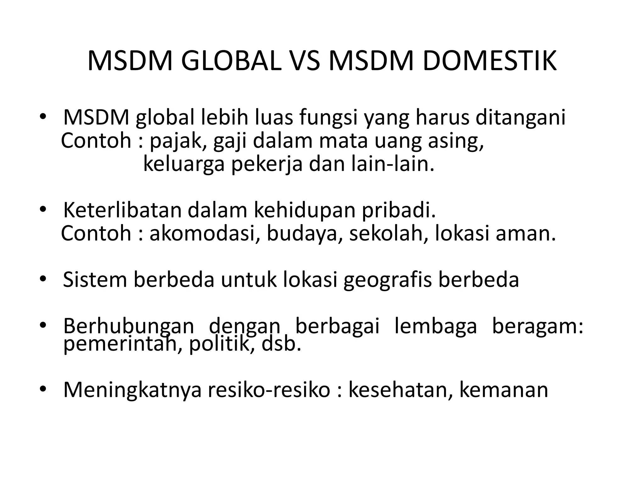 MANAJEMEN SUMBER DAYA MANUSIA GLOBAL (GLOBAL HRM) | PPT