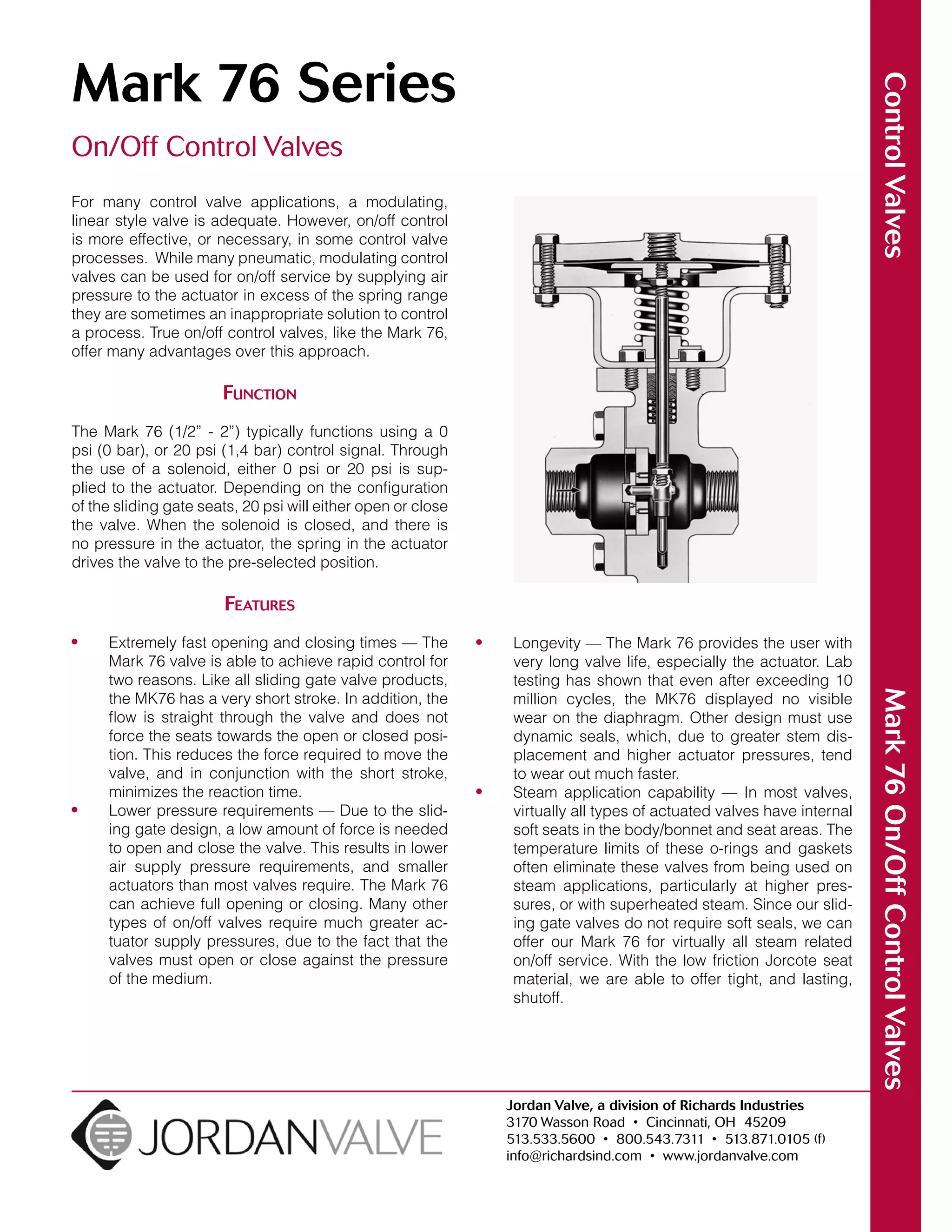 Mark 76 On/Off Control Valve | PDF