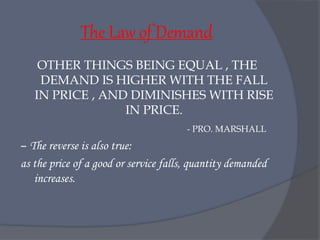 law of deemand easily defined | PPTX