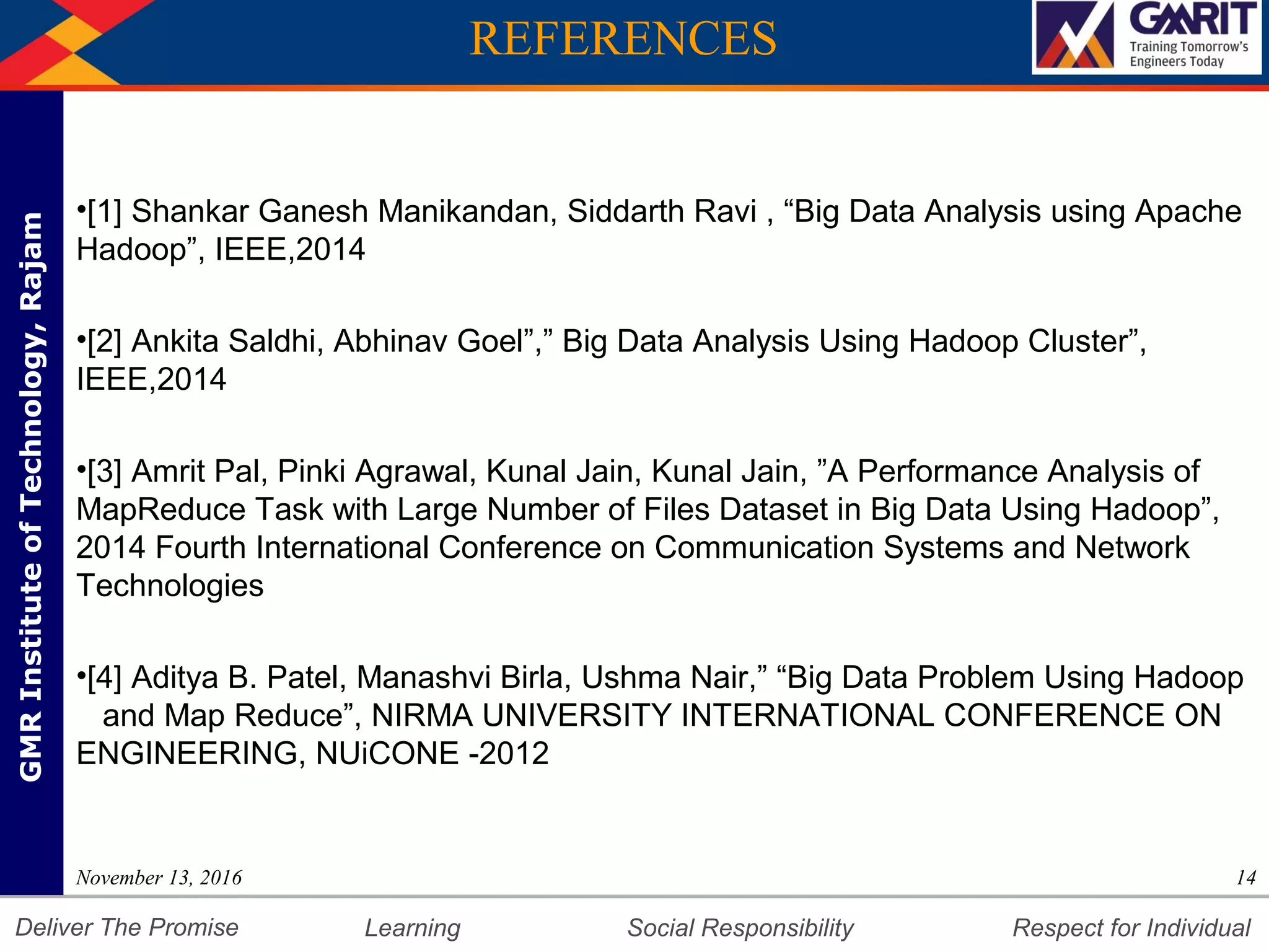 Big data- hadoop -MapReduce | PPT