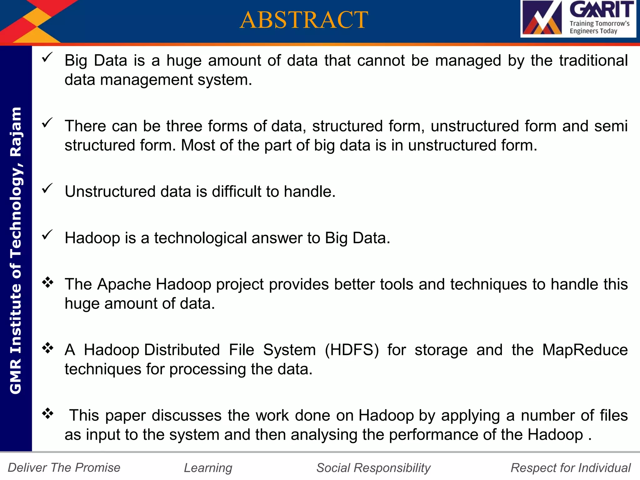 Big data- hadoop -MapReduce | PPT