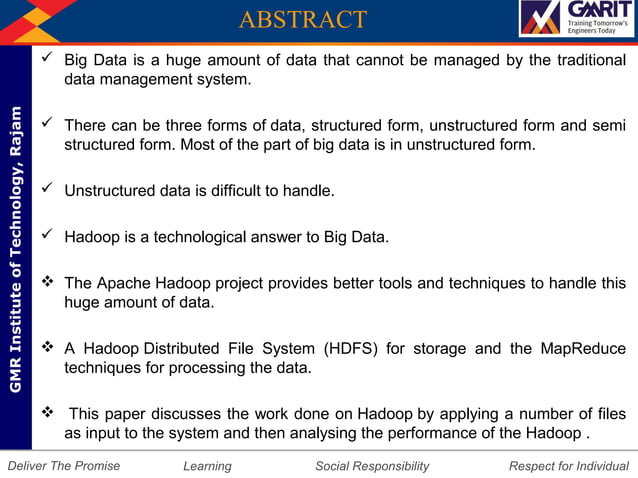 Big data- hadoop -MapReduce | PPT
