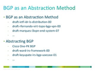 BGP evolution -from SDN perspective | PPT
