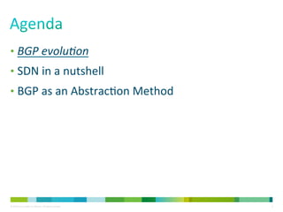 BGP evolution -from SDN perspective | PPT