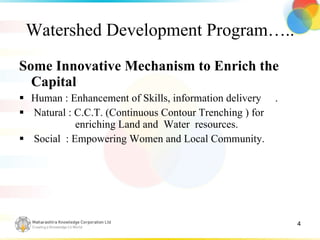 MKCL watershed management | PPS
