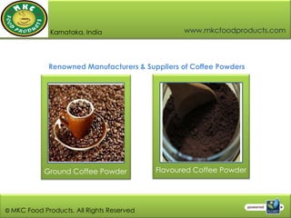 Filter, Flavoured and Roasted Coffee Powder | PPTX