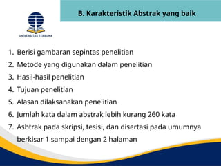 tinjauan dan konsep dasar menyusun abstrak artikel dan journal | PPT
