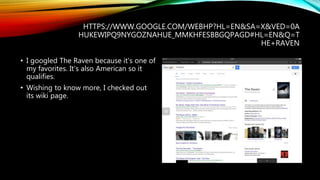 The raven final | PPT