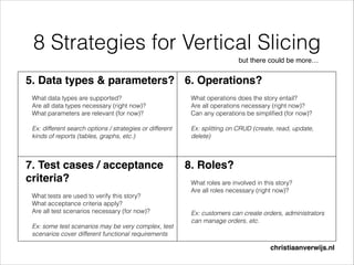 Mke agile 032014 Slicing the cake: User Story Decomposition | PDF