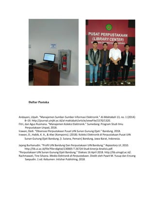 Manajemen koleksi media di UIN Sunan Gunung Djati bandung | PDF