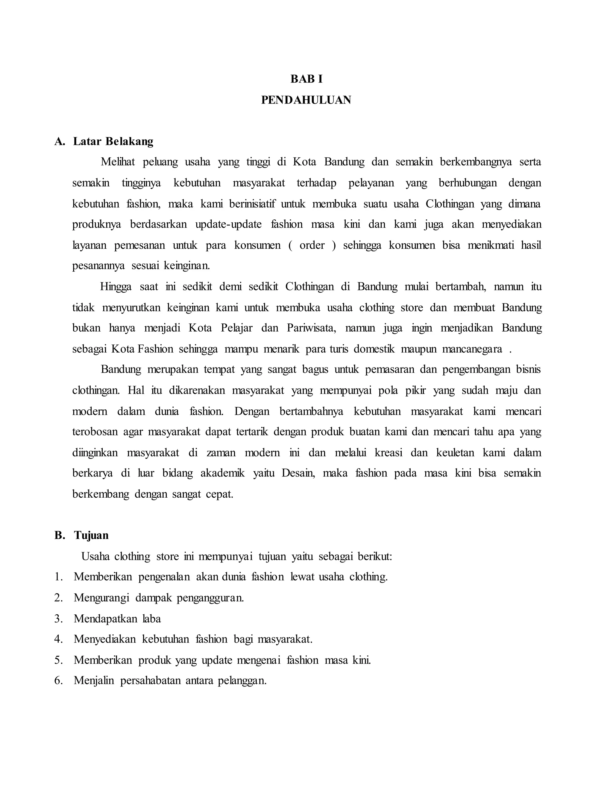 Proposal usaha | PDF