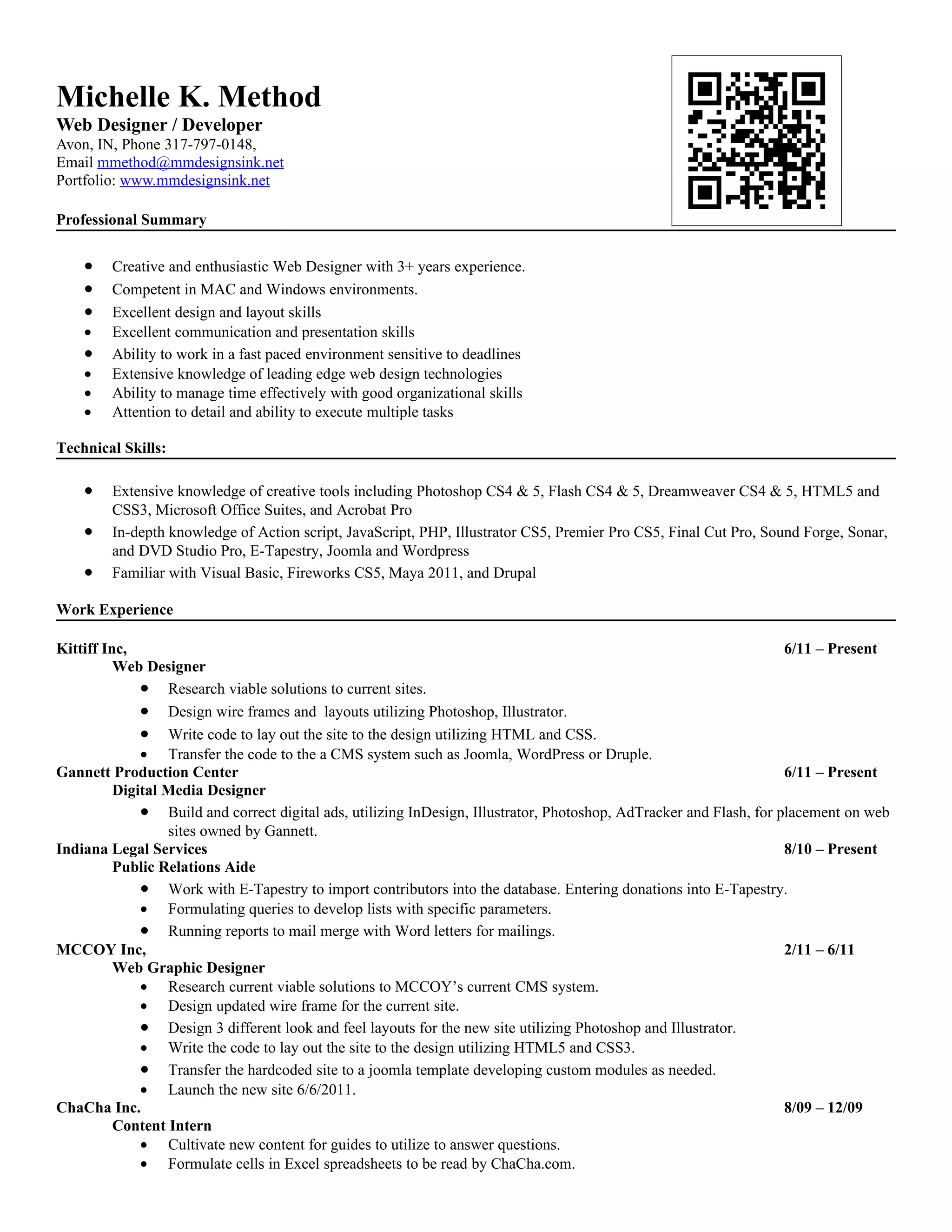 Mkfm resume | PDF