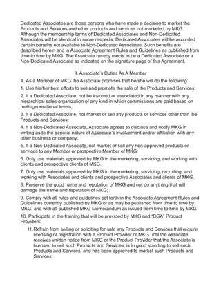 MKG Insurance Sample Associate Agreement-Vesting Milestone | PDF