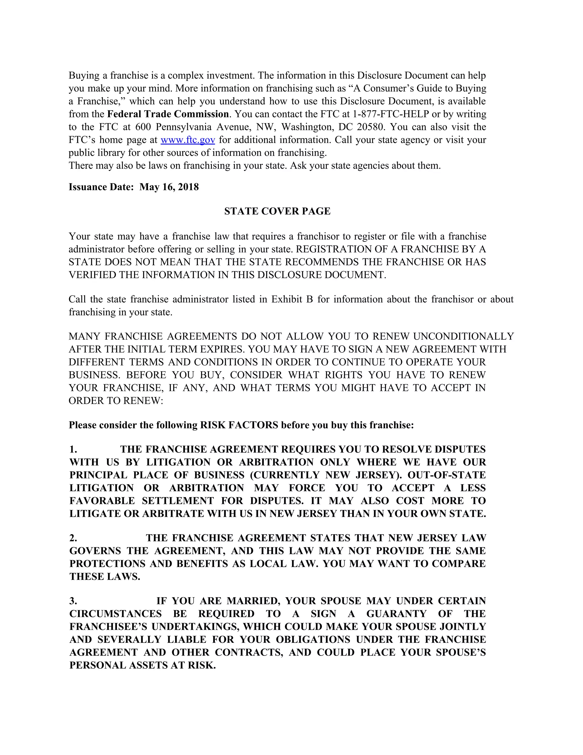 Mkg Tax Consultants Franchise Disclosure Document | PDF