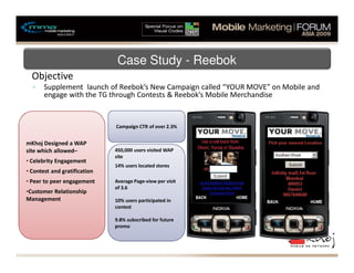 mKhoj At MMA : Mobile Internet in APAC – Unique Campaign Strategies | PDF
