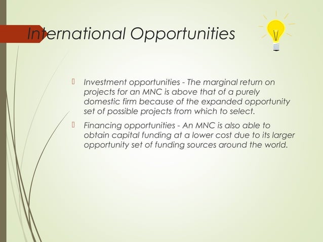 Multinational Financial Management: An Overview | PPT
