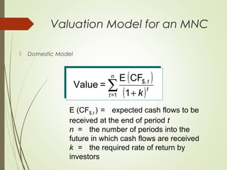 Multinational Financial Management: An Overview | PPT