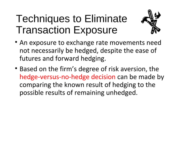 Managing Transaction Exposure | PPT | Hedge Funds | Personal Investing
