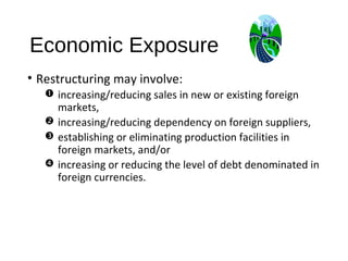Managing Economic Exposure and Translation Exposure | PPT