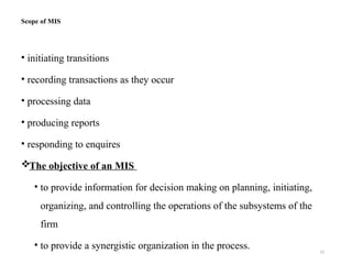 overview of marketing information system | PPT