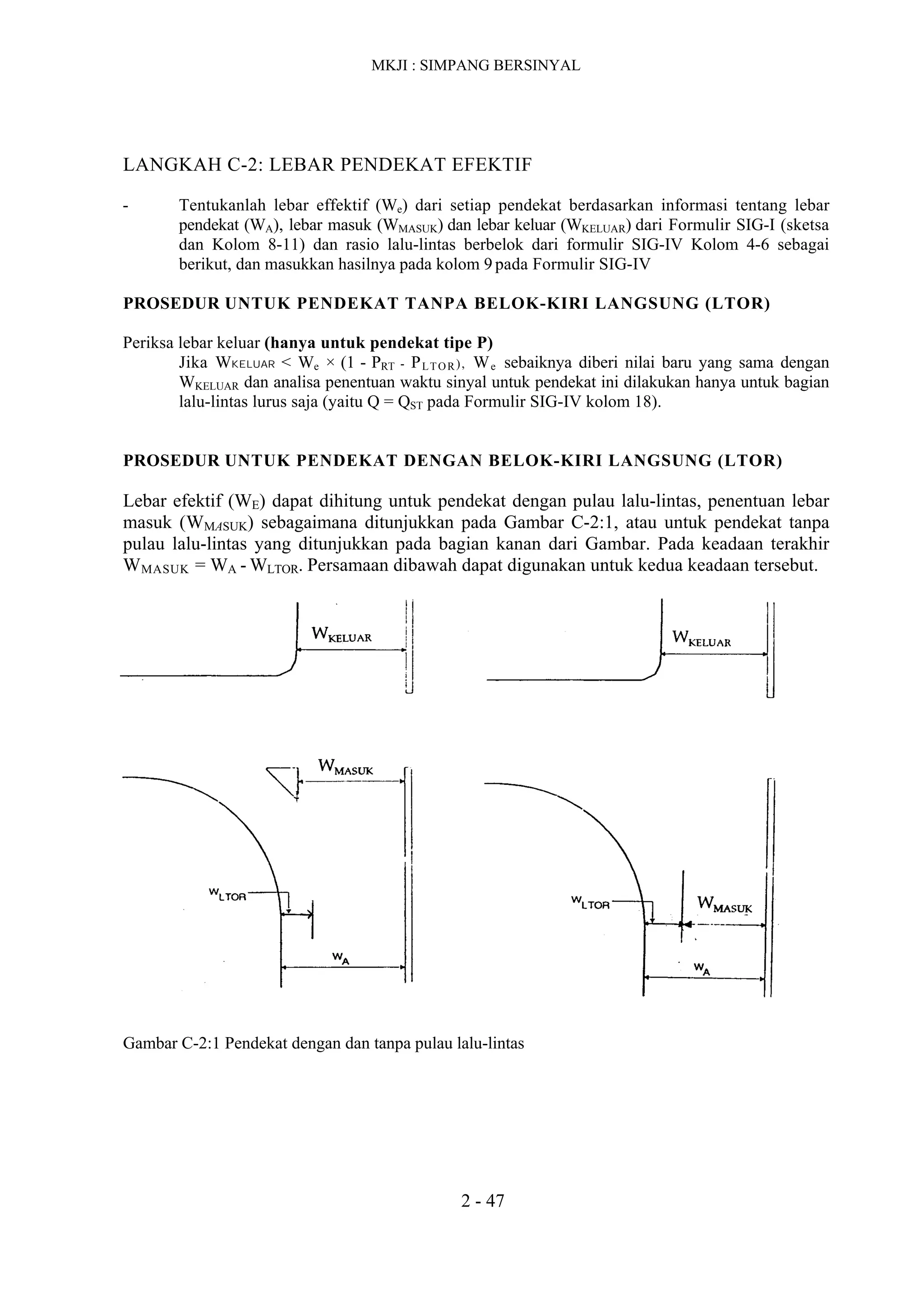 Manual Kapasitas Jalan Indonesia (MKJI) 1997 | PDF